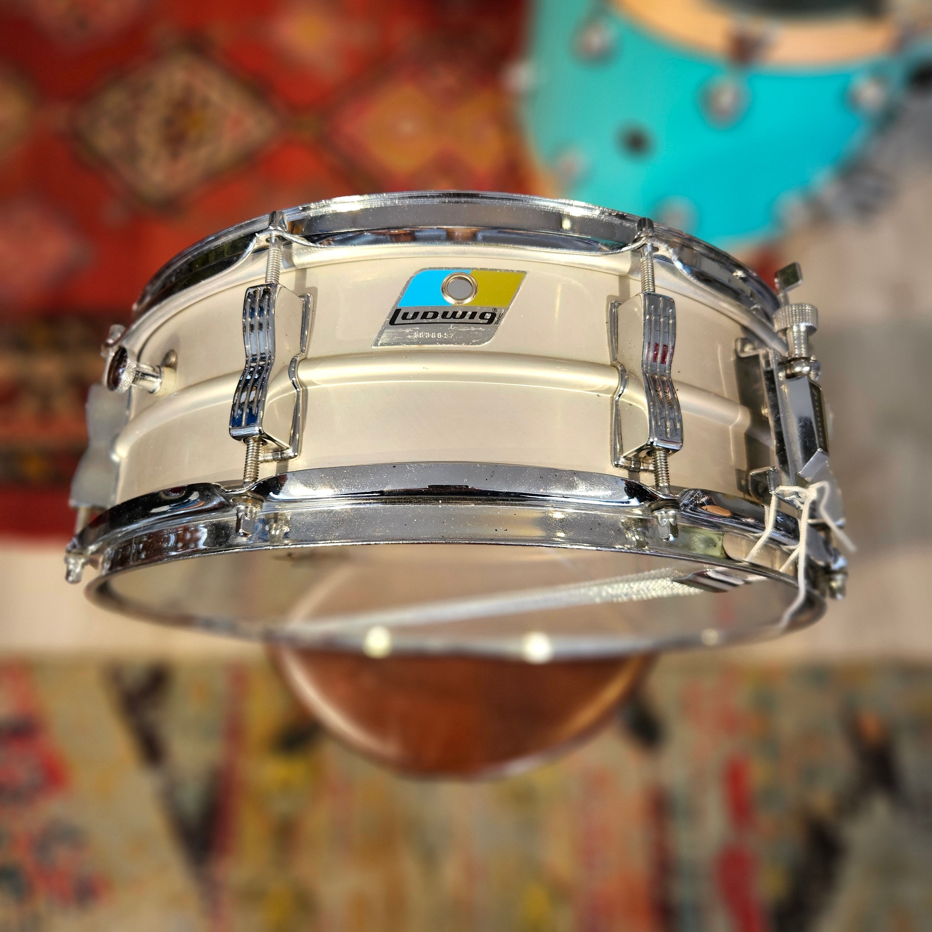 Ludwig Acrolite 14x5" 8-Lug Aluminum Snare Drum - Blue/Olive Badge ...